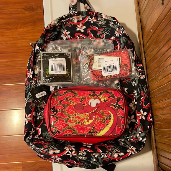 Loungefly | Bags | Loungefly Mulan Backpack Set | Poshmark